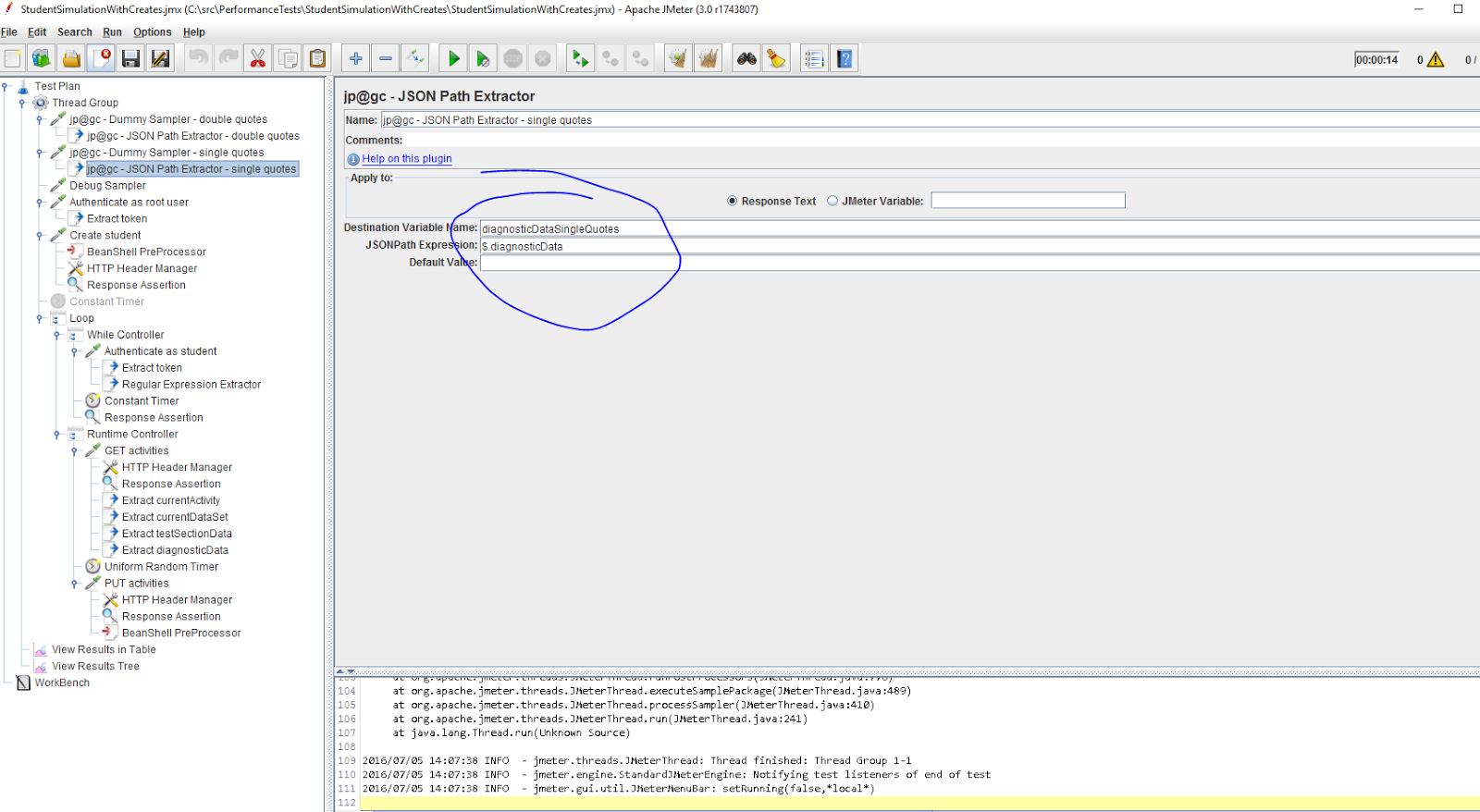 Problem with JSON Path Extractor stripping quotation marks from JSON and rendering it invalid