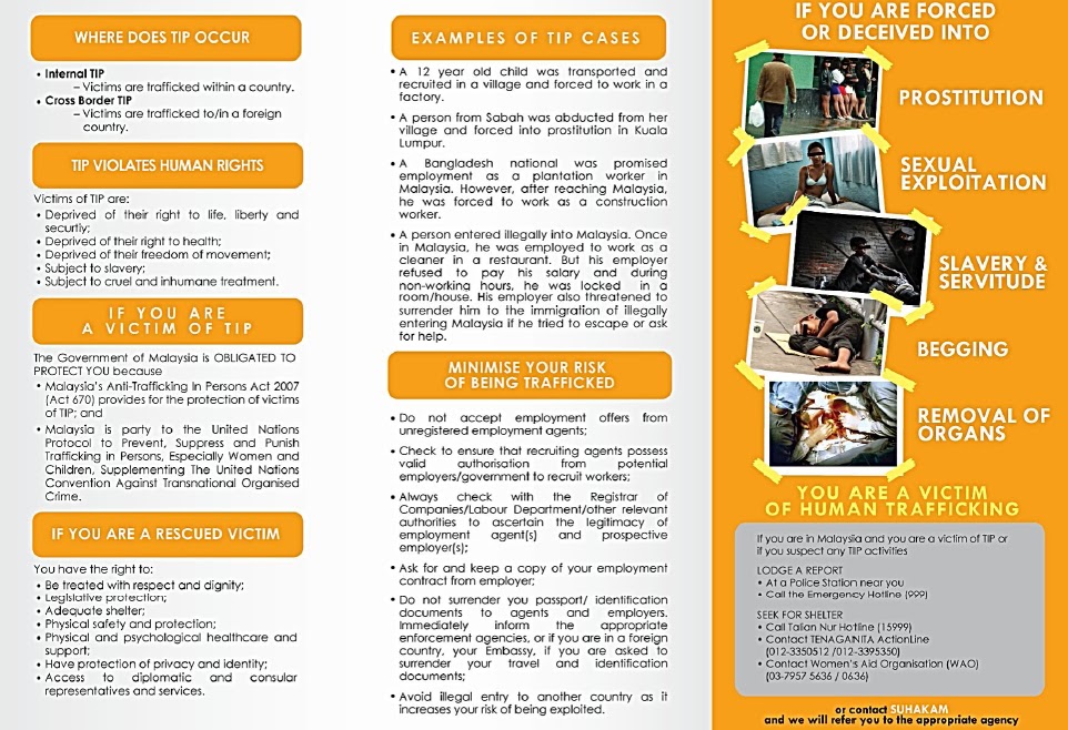 Human Trafficking: ONLINE CAMPAIGN BY SUHAKAM