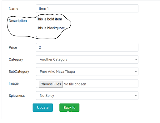 How to render tinyMCE content in html dotnet core