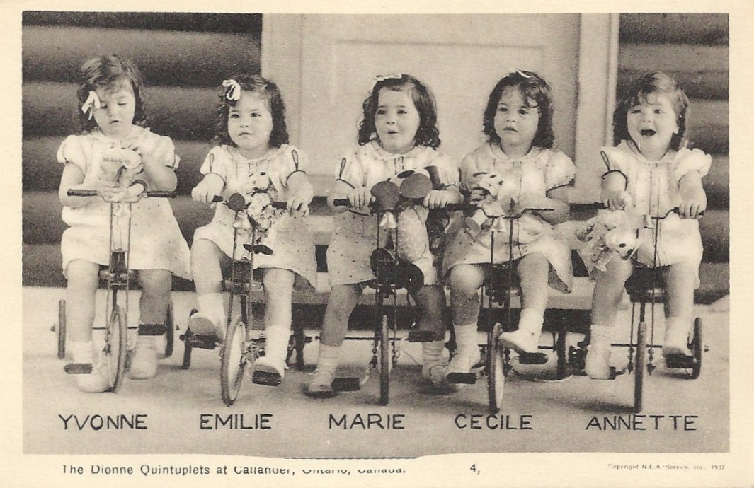 My Favorite Postcards: The Dionne Quintuplets