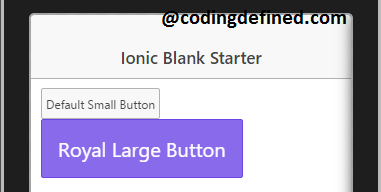 Css Components In Ionic Buttons Coding Defined
