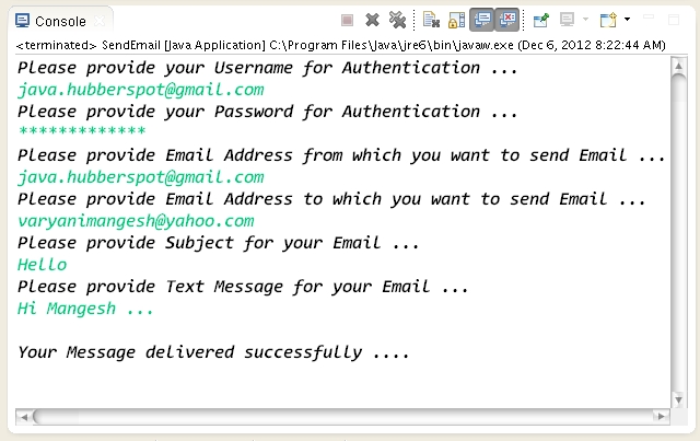 How To Send A Email In Java Using Java Mail Api Learn Java By Examples