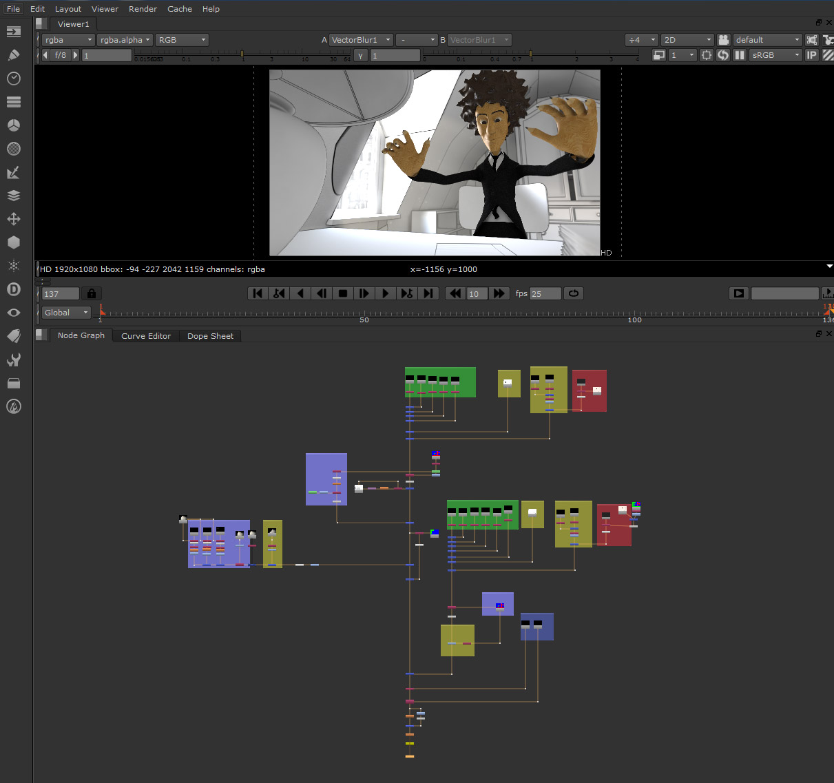 Exploring Animation Comping Sample Nuke Script