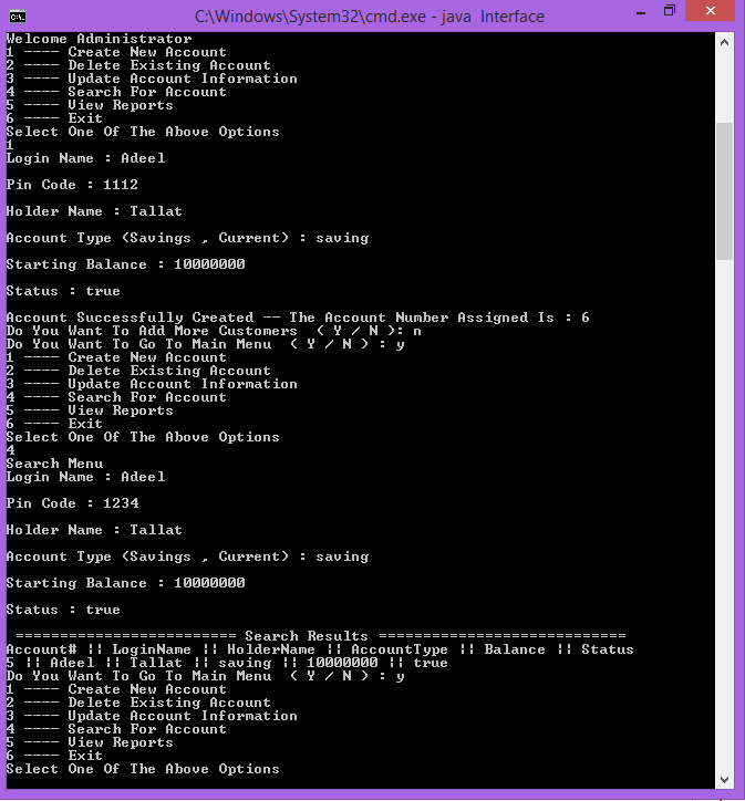 Programmer S Place Atm Operation In Java Code