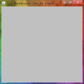 Set Background Color In Jframe Swing Java Demos