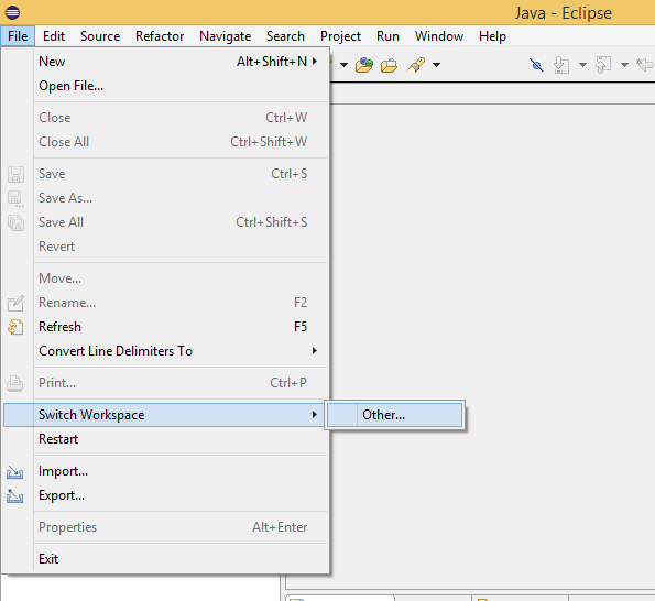 Java Hands On World Eclipse Ide Terminology Workspace Workbench