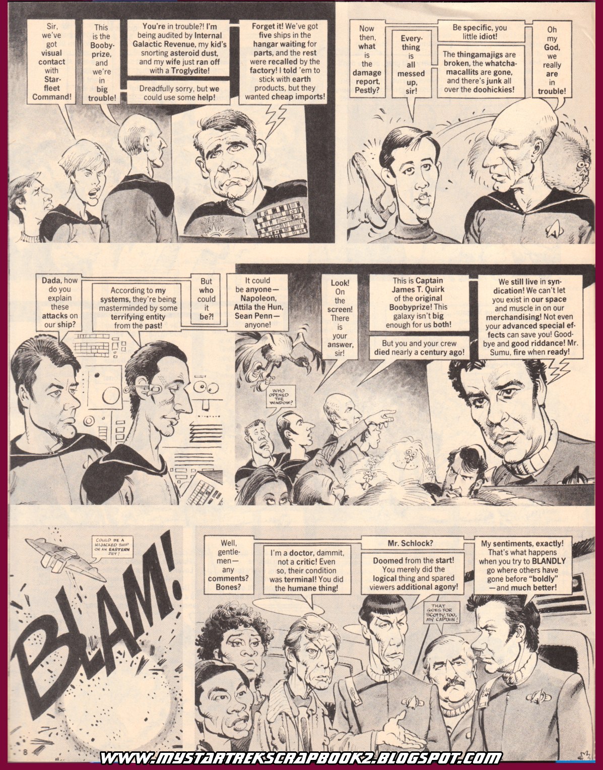 My Star Trek Scrapbook 2: 1988 Mad Spoof: Star Blecch: The Next Degradation