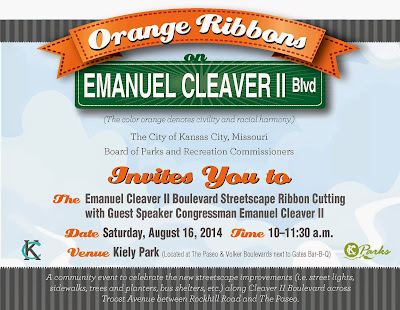 Kansas City Cleaver II Street Improvements And Orange Ribbons Denote ...