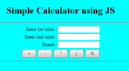 Programming Dump Simple Calculator Using Javascript