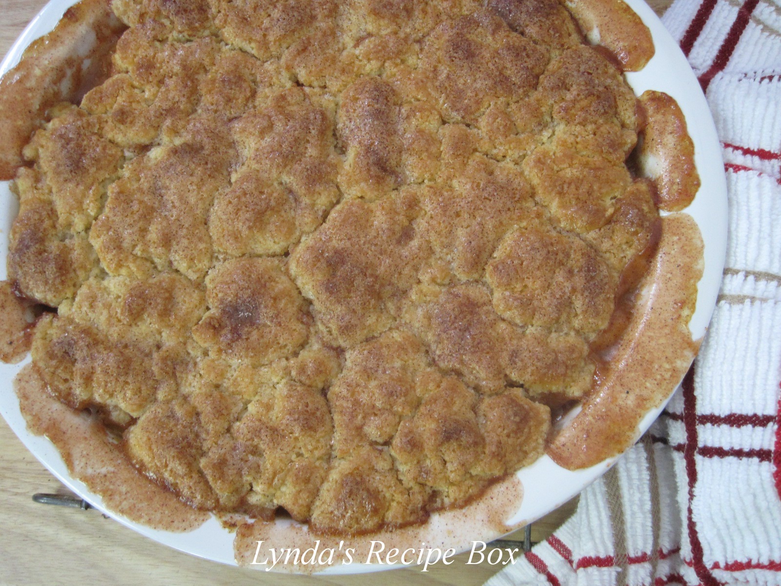 Lynda S Recipe Box Peach Cobbler