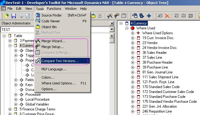 Compare Objects And Code Merging Developer Toolkit