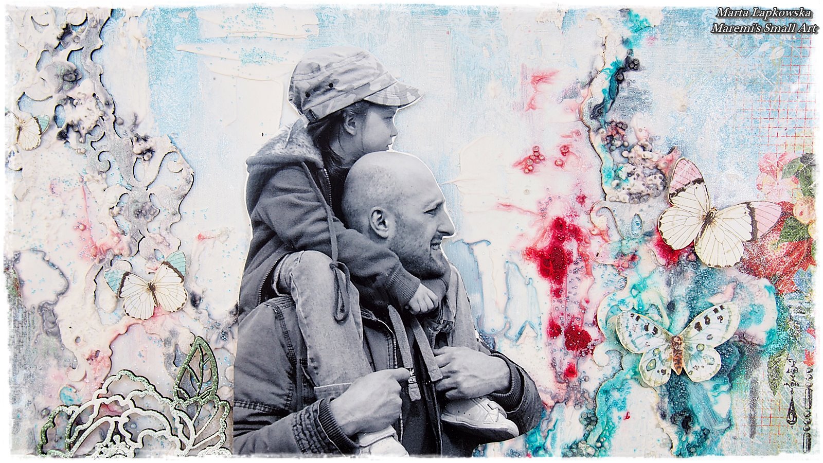 Marta Lapkowska Mixed Media Background Tutorial