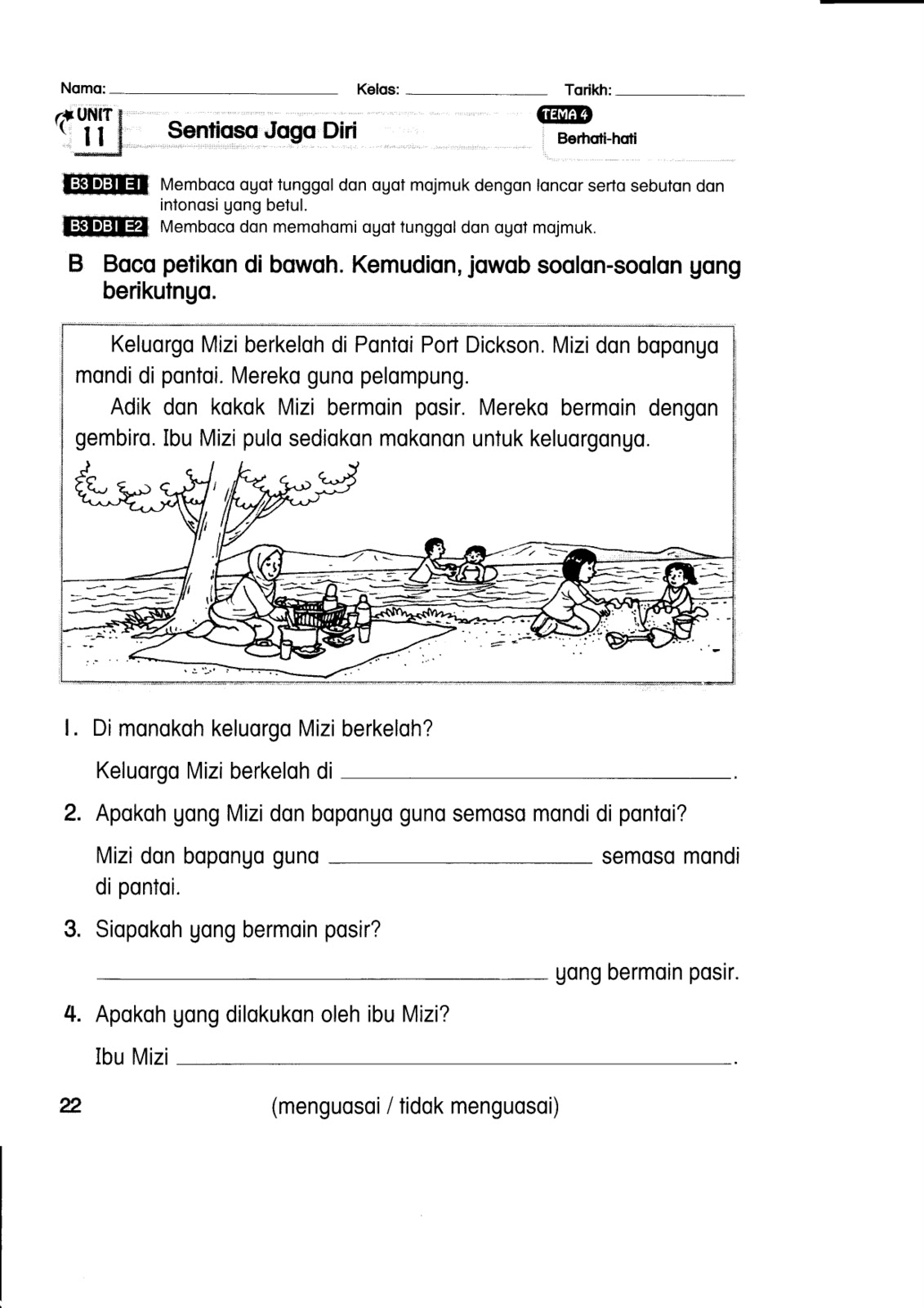 Latihan Bahasa Melayu Tahun 1