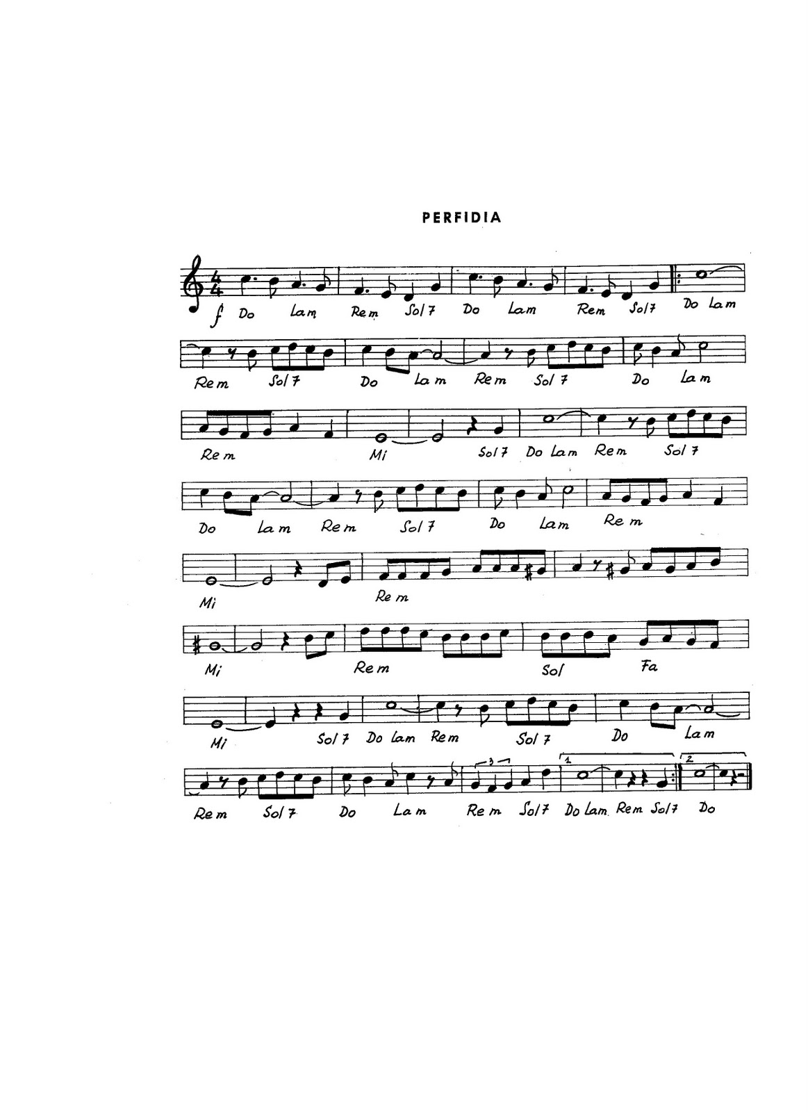 tocapartituras: Perfidia Bolero de Los Panchos, Luis Miguel, Nat king ...