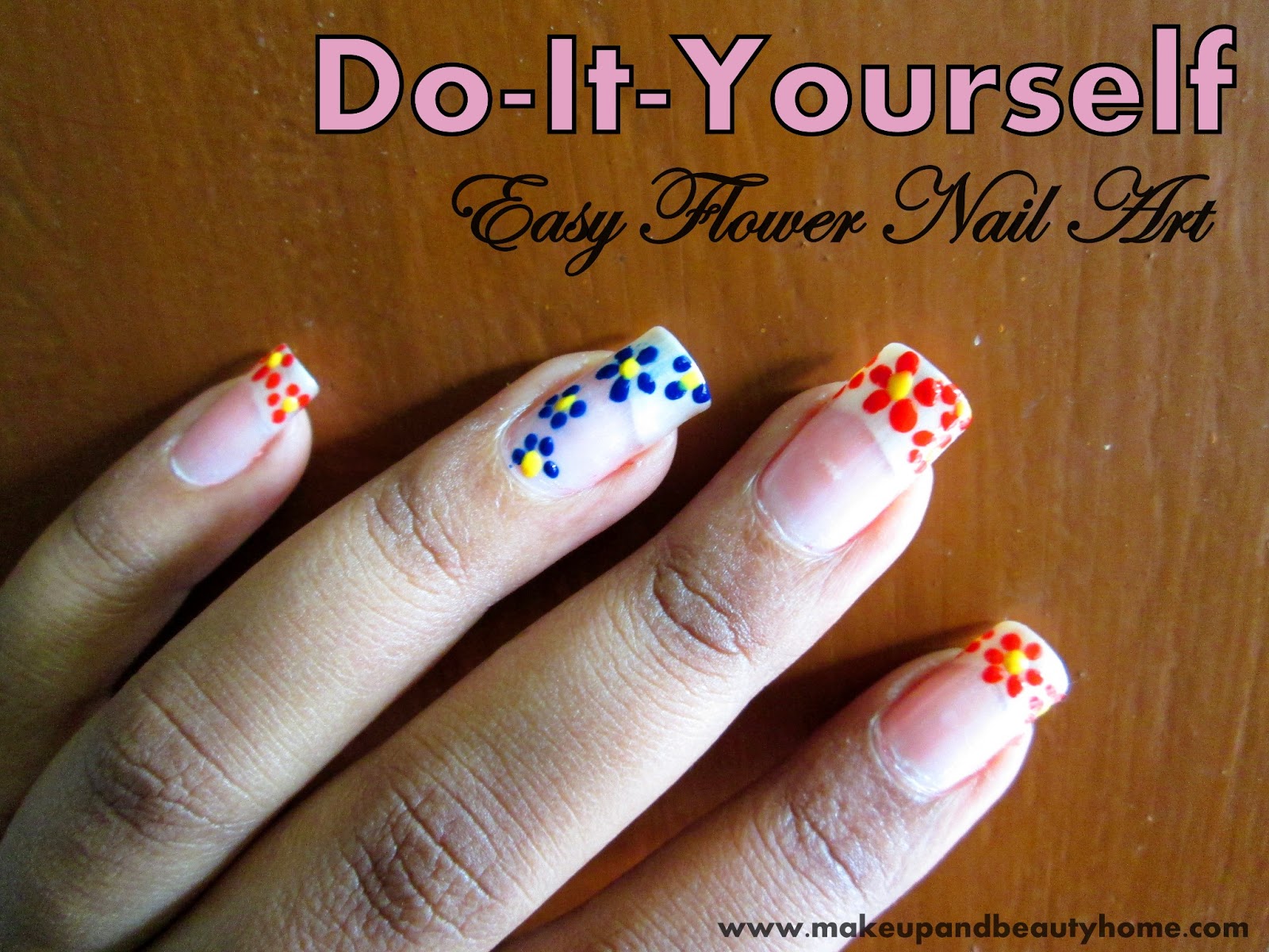 Do It Yourself Easy Flower Nail Art 6 Easy Steps