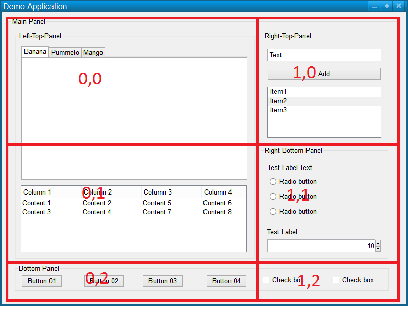 Dummy S Codes Java Grid Bag Layout Tutorial