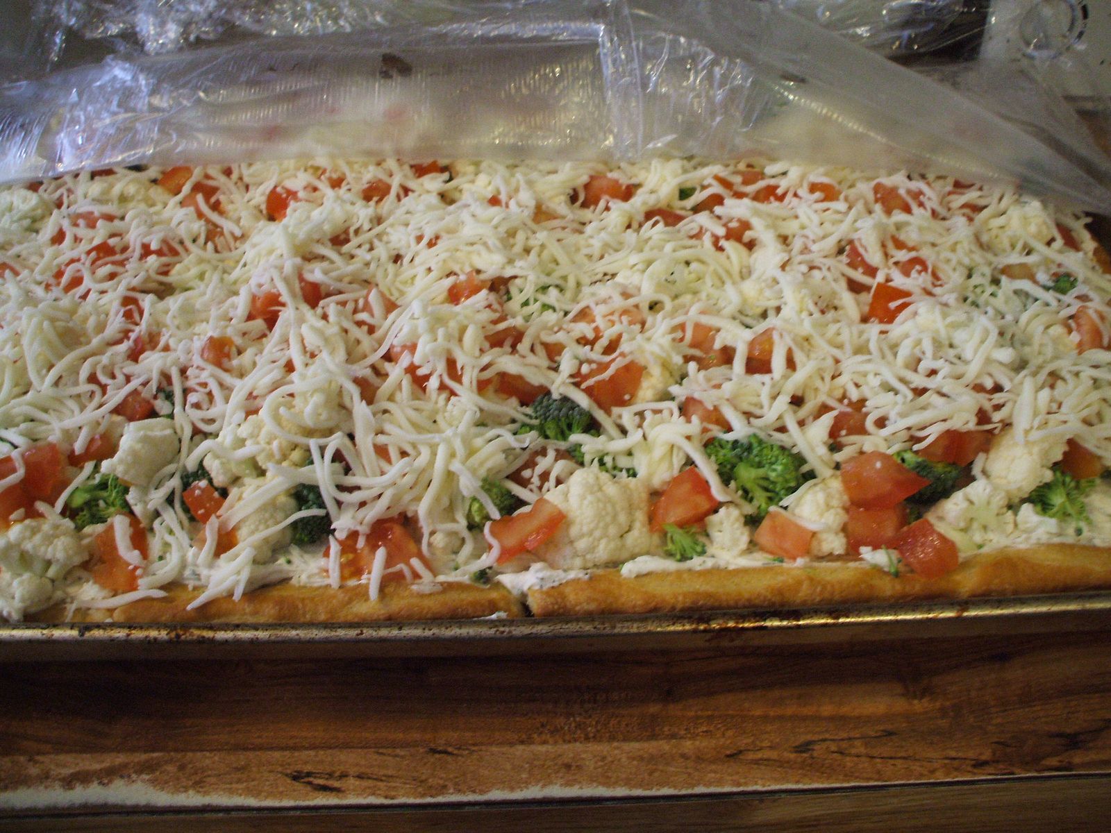 Gray Cardigan: Vegetable Pizza