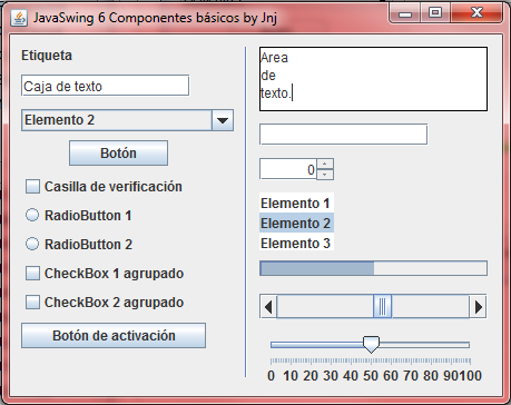 Java Swing 6 Los Componentes Básicos Jnjsite