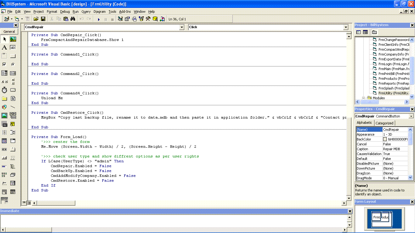 Ebilling Source Code Mini Project Vb6 With Ms Acc Nxproject
