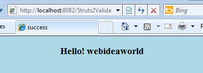 Validation Using Struts2 Framework And Validation Xml File On Radio