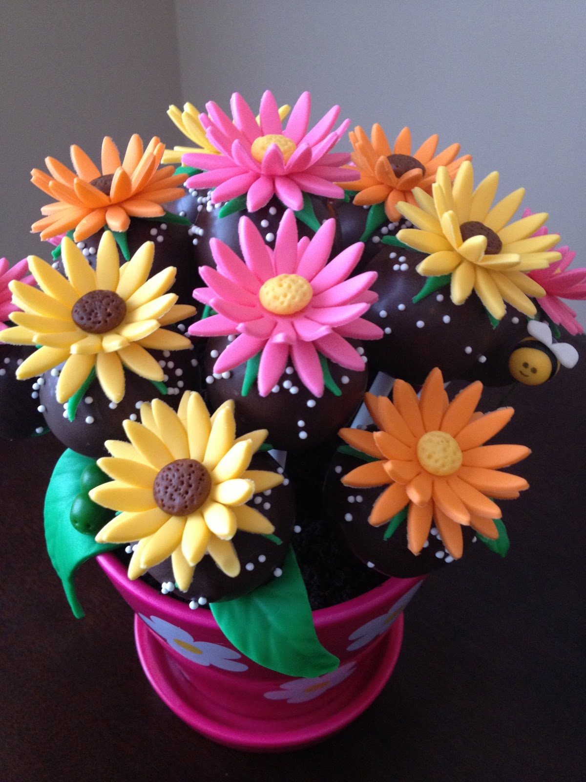 The Cake Charmer Flower Cake Pops