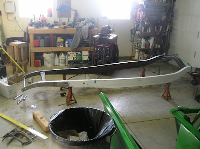 Model A rear crossmember in a 32 frame | The H.A.M.B.