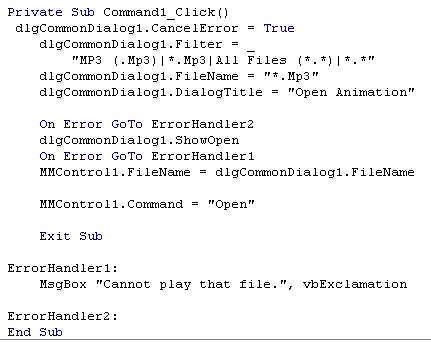 Visual Basic 6 0 Program