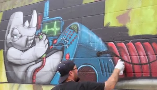 MUST SEE!! KANSAS CITY GRAFFITI ARTIST SCRIBE IN ACTION!!!