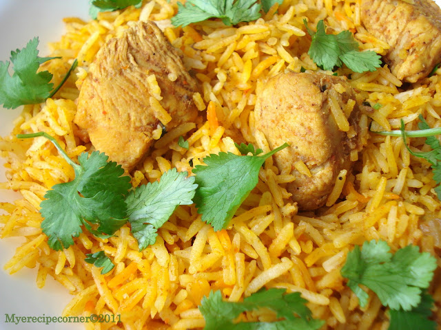 Mye's Kitchen: Madras Chicken Biryani/ Tamil Style Kozhi Biryani.