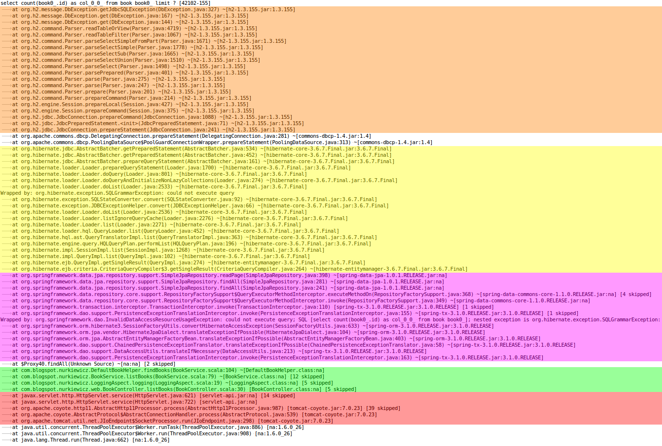 Filtering The Stack Trace From Hell