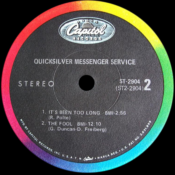 ROCK 60-70: QUICKSILVER MESSENGER SERVICE 1968