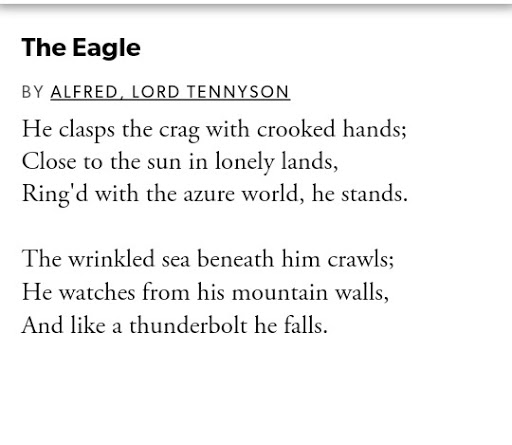 The eagle - Lord Tennyson