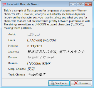 Py In My Eye Tkinter Labels With Unicode