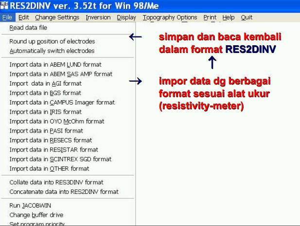 Tutorial Pemodelan Inversi 2d Res2dinv Gefisi