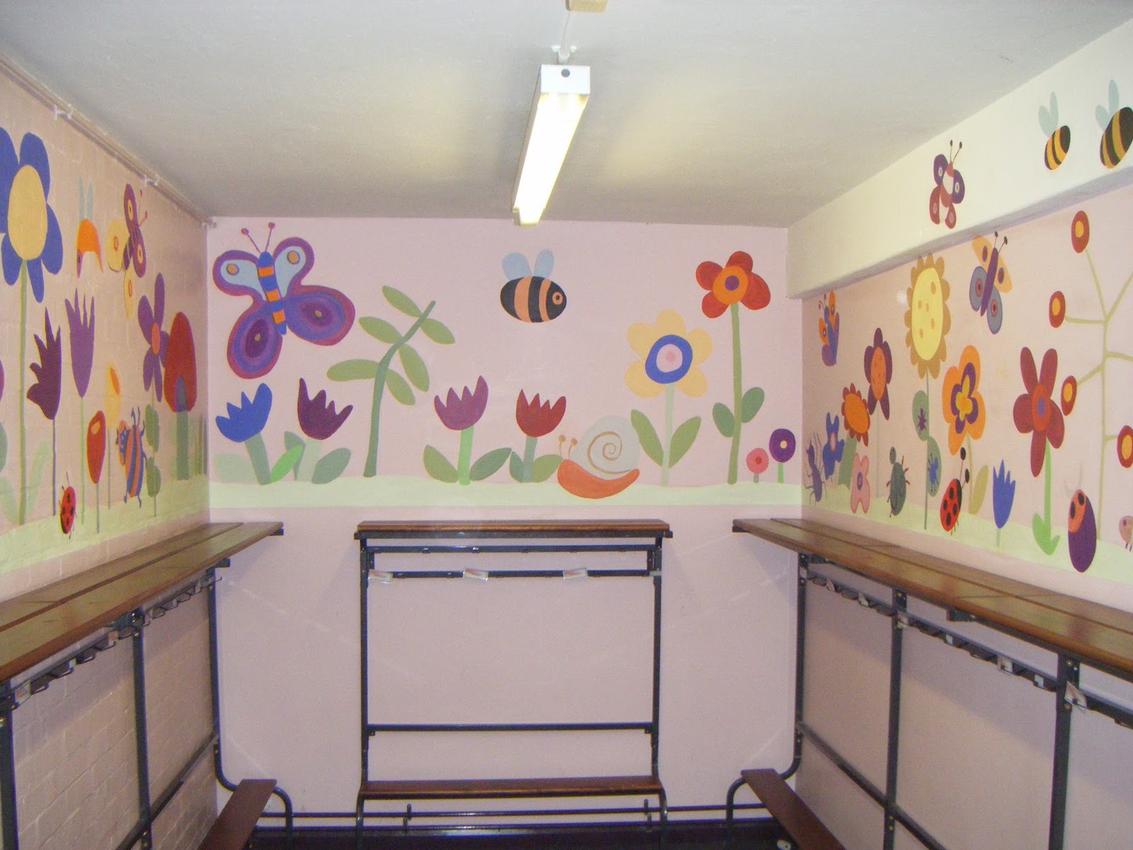 Lydia Artist: Pinkwell - Cloakroom Mural