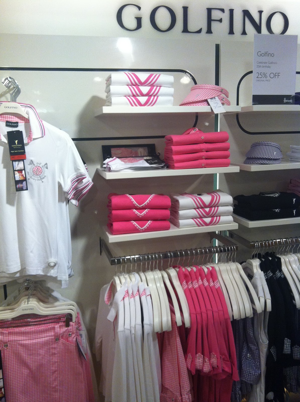 DIARY OF A CLOTHESHORSE: GOLF PRESS EVENT AT HARRODS