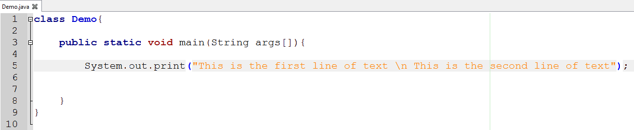 Java Programming For Absolute Beginners Common Escape Sequence In Use