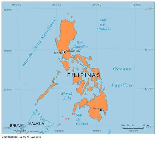 Blog de Geografia: Mapa das Filipinas