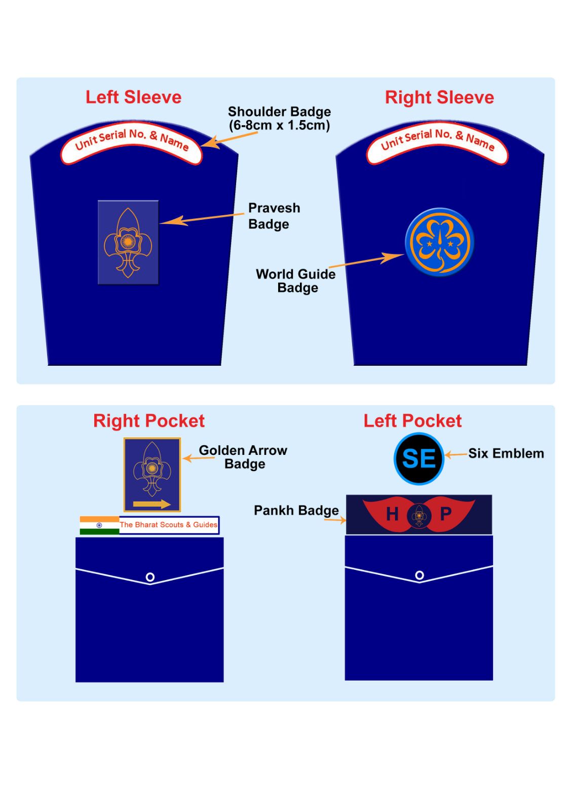 scouts & guides. bsg: SCOUTS GUIDES SLEEVES