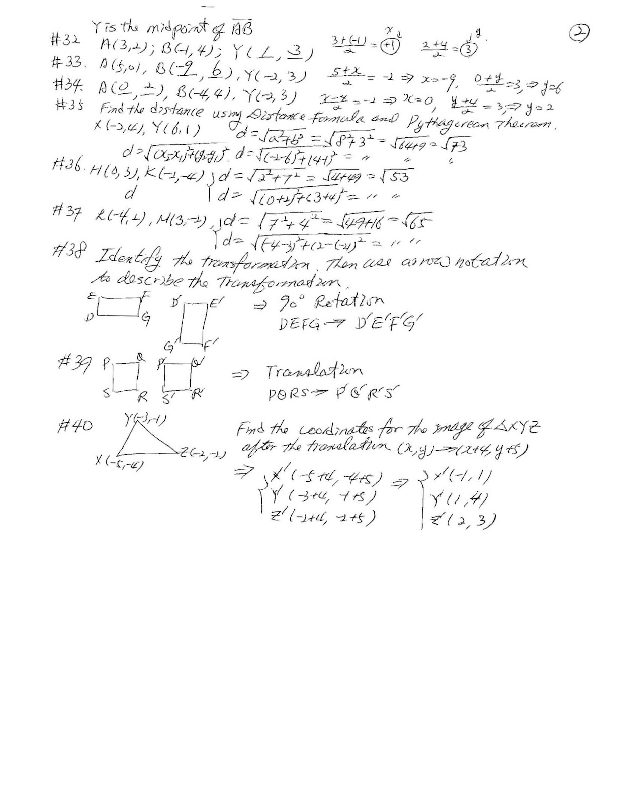 Sean S Math Page Geometry Class Note Chapter 1 Summary