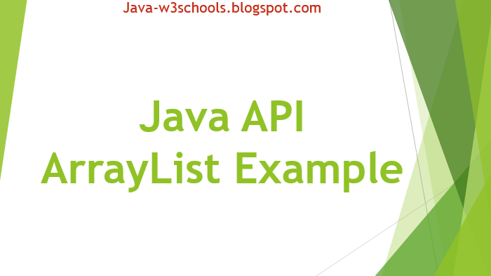 Java Api Arraylist Example Javaprogramto