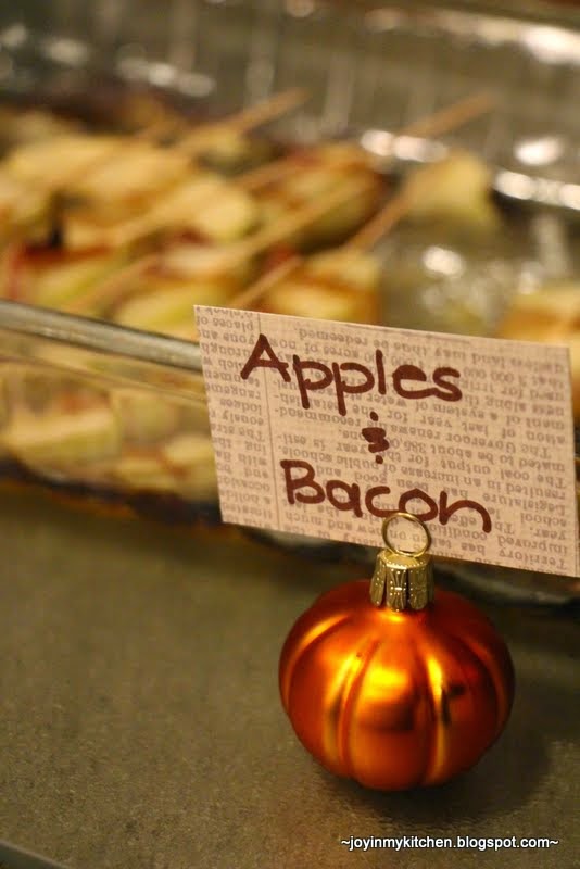 Finding Joy in My Kitchen: Appletizer: Bacon-Wrapped Apples
