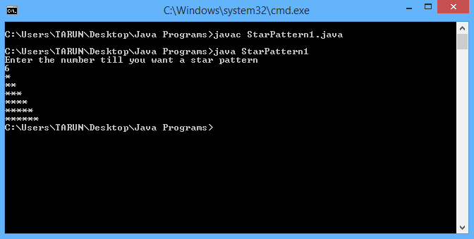 Java Programming 1 Star Pattern Program In Java