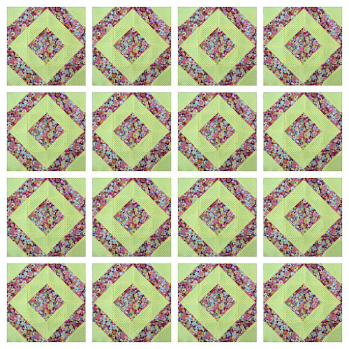 Block 16: 16 HST quilt sampler tutorial – teresadownunder.com