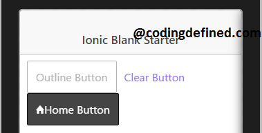 Css Components In Ionic Buttons Coding Defined