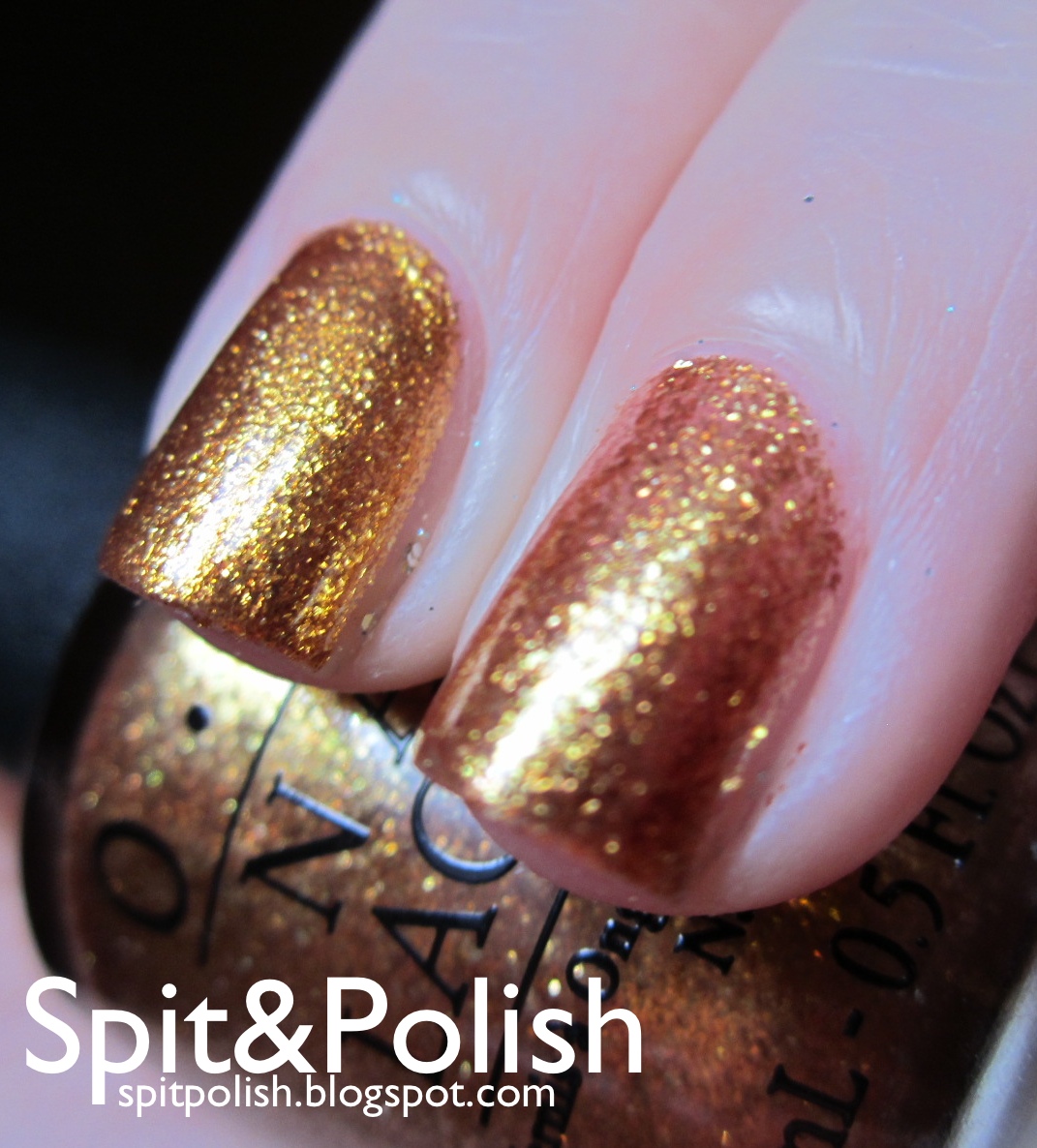 Spit Polish Opi Goldeneye Vs Orly Glitz And Glamour