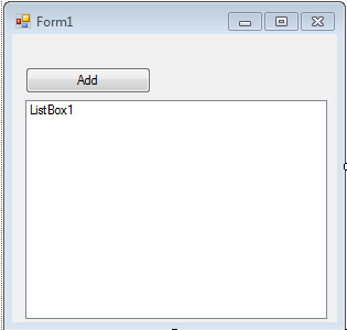 Add Item To Listbox Visual Basic 2010