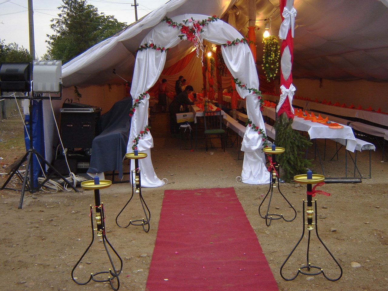 Nunta la tara: Cortul de nunta