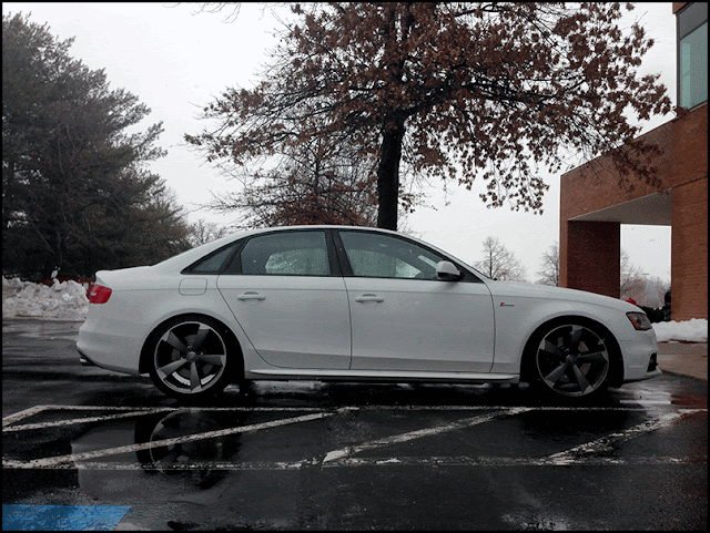 Pics of B8 S4 Titanium lowered??
