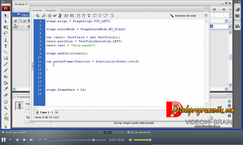 Videotutorial Adobe Actionscript 3 Español Aprende Desde Cero